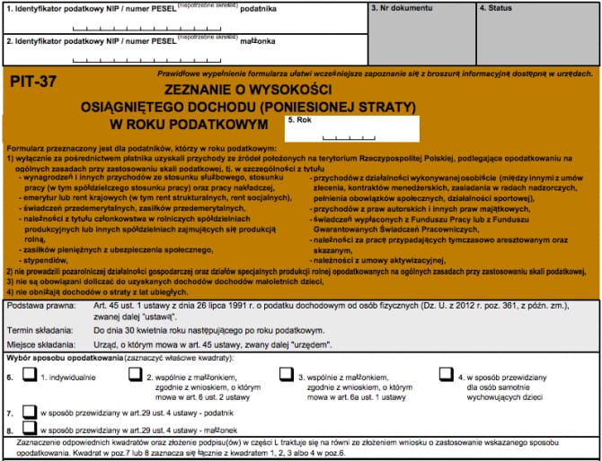 Broszura do PITu-37 - Rozliczenie PIT przez Internet Broszura do PITu-37 - Rozliczenie PIT przez Internet